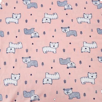 China custom printed fabric raw material print  Milk Fiber print Fabric For Garment - Buy Te koop
