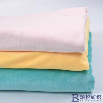Cina New Listing Cushion Spandex Garment Fabric Crystal On The Upper Layer Soft Super Velvet in vendita