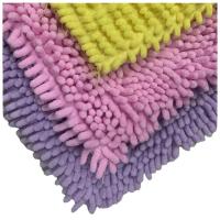 China Polyester Microfiber Mop Cloth Rug Chenille Shaggy Fabric Medium Weight for sale