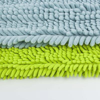 Cina Velvet Bath Mat Fabric Chenille Microfiber Fabric Rug Genuine Firecrackers in vendita
