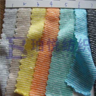 Cina Linen fabric for clothing  linen viscose colours bar  fabric silk linen fabric  cotton  for shirts in vendita