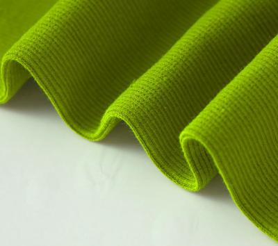 Cina Cotton Rib Cuff Fabric 588 Colours Knitted Stretch For Rib Collar in vendita