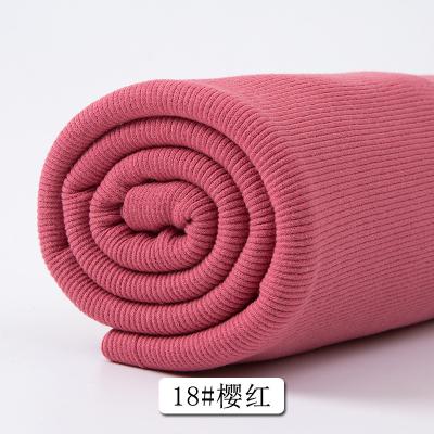 Cina Stretch Rib Cuff Fabric Cotton Knitted For Long Sleeve T-Shirt in vendita