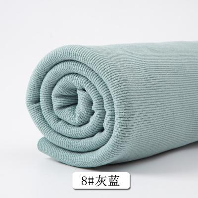 Cina Medium Weight Rib Knit Fabric 100% Cotton For Swimwear Fabric Cuff Neck in vendita
