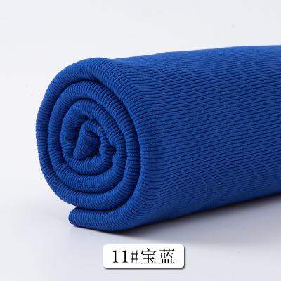 Cina Medium Weight Rib Knit Fabric 100% Cotton For Swimwear Fabric Cuff Neck in vendita