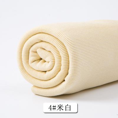 Cina Medium Weight Rib Knit Fabric 100% Cotton For Swimwear Fabric Cuff Neck in vendita