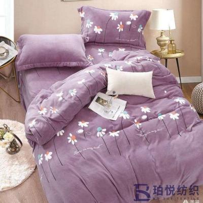 Cina Anti Coral Home Textile Fabrics Milk Velvet Single Sided Conductive Silk Flannel in vendita