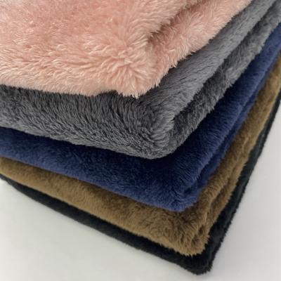 China North Pole Blanket Fleece Fabric Plush 180CM Width For Winter Clothes for sale