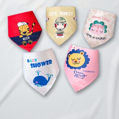 Cina Triangular Newborn Cotton Bibs , Washable Organic Newborn Bandana Bibs in vendita