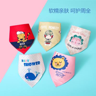Cina Triangular Newborn Cotton Bibs , Washable Organic Newborn Bandana Bibs in vendita