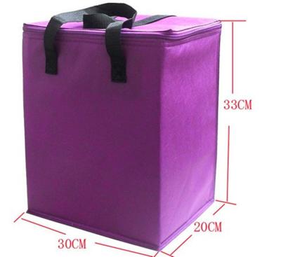 China Sacolas mais frescas isoladas/saco descartável do almoço/saco roxo do refrigerador para adultos à venda
