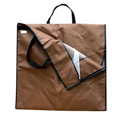 Cina La borsa di indumento ripiegabile non tessuta con le maniglie in Brown, zippa sulla borsa di indumento in vendita