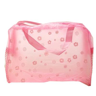 Cina Matt ha impresso la borsa di totalizzatore cosmetica amichevole di Eco della borsa trasparente di trucco del PVC in vendita