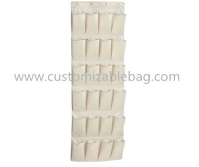 China Bolso não tecido das caixas de armazenamento 24 do azul da forma sobre o organizador da sapata da porta à venda