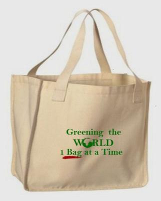 Cina Borse di drogheria non tessute su misura di verde con il logo stampato matrice per serigrafia in vendita