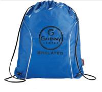 China Durable Waterproof Promotional Drawstring Backpack Red / Custom Polyester Bags for sale