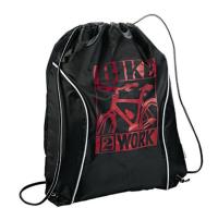 China Durable Waterproof Promotional Drawstring Backpack Red / Custom Polyester Bags for sale