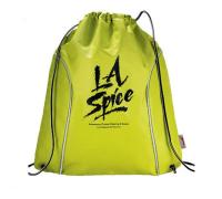 China Durable Waterproof Promotional Drawstring Backpack Red / Custom Polyester Bags for sale