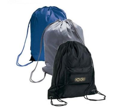 Cina Regalo promozionale nero/blu/grigio insacca lo zaino del cordone del poliestere in vendita