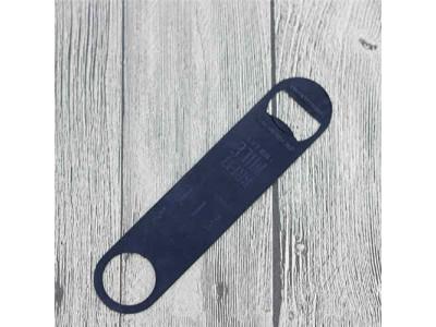 China Color Painted Black Stainless Steel Bar Blade Bottle Opener,Unique long stainless steel bar blade beer bottle opener for sale