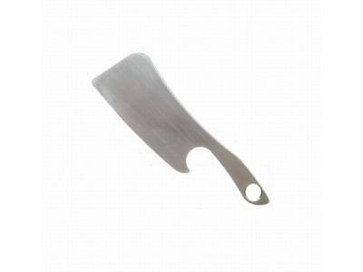 China Cool Kitchen Knife Shape Stainless Steel Bottle Opener,Cool innovative design, stainless steel kitchen knife shape for sale