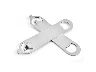 China Stainless Steel Can and Beer Bottle Opener,Kitchen accessories tool, stainless steel can opener brushed metal for sale