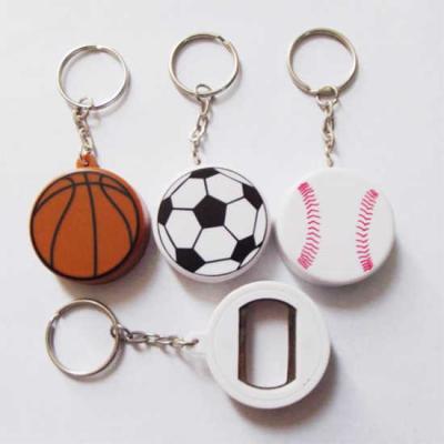 China Promotion Plastic Golf Ball Keychain Bottle Opener,Cheap promotion gift, plastic 2D sport golf ball beer bottle opener, for sale