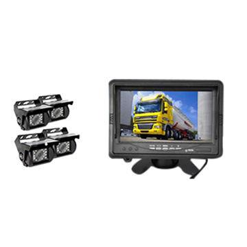 China Backup Camera Wired 7-inch Split Quad Monitor Camera Kit for Truck/Semi-Trailer/Box Truck/RV Trail from Electricscar for sale