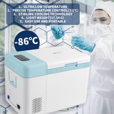 Cina Laboratorio 25L Vaccine Biorefrigeratore con sistema di raffreddamento Stirling e materiale ABS in vendita
