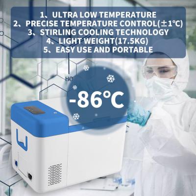 Cina -86C -122.8F Freezer a bassa temperatura con frigorifero a stirling a pistone libero in vendita