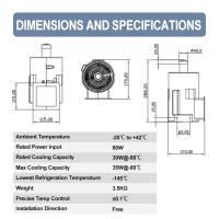 China Refport Free Piston Stirling Cooler ±0.2C Temperature Control -130C Temperature Range for sale
