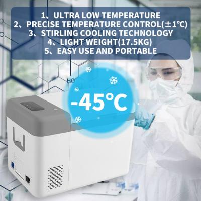 Cina Sistema di raffreddamento Stirling -45C refrigeratore portatile per vaccini per ospedali e frigoriferi per celle in vendita