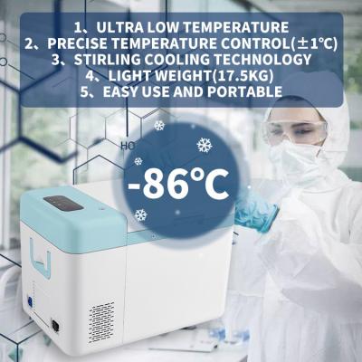 China Stirling Cooler Laboratory Refrigerator Freezer 40 To -80 Degree Ultra Low Medical Freezer for sale
