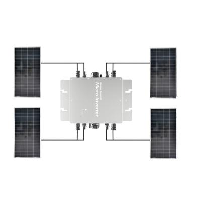 China IP67 Waterproof Mppt Solar Grid Tie Inverter 1400W Power Wifi Micro Inverter for sale