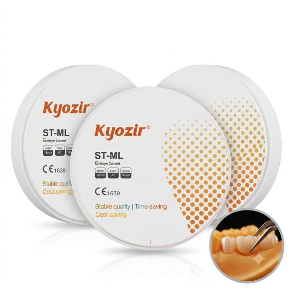Quality ST-ML Dental Zirconia Discs 95mm Translucent for Open CAD CAM Milling System for sale