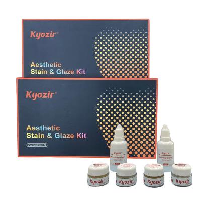 China Dental 18 Color Ceramic Zirconia Staining Kit Natural Glow for Dental Lab Creations for sale