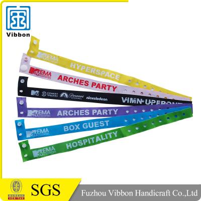 China one-off time adjustable fabric wristbands for event for sale