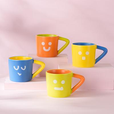 Cina Tazza da caffè in ceramica a blocco colore di Thanksgiving in vendita