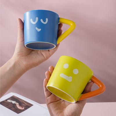 Cina Tazza da caffè in ceramica a blocco colore di Thanksgiving in vendita