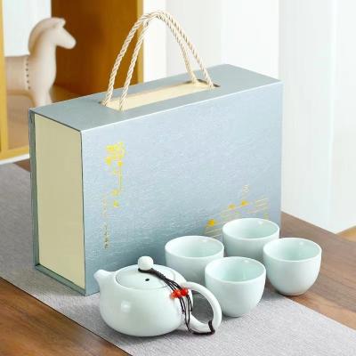 中国 多色印刷 手札箱セット 陶磁石石鍋茶セット 農業用 販売のため