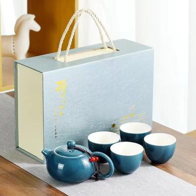 中国 多色印刷 手札箱セット 陶磁石石鍋茶セット 農業用 販売のため
