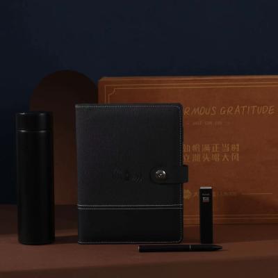 China Hotel and Resort Souvenir Set Business Leather Hand Pen Water Cup Notebook for Collectors for sale