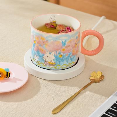 Cina Agricoltura Target Set regalo creativo Tazze calde con coperchio Tazze di ceramica carine e regali a mano in vendita