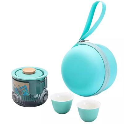 China Draagbare Qianshan Kuaike Cup Set Reisbureau Souvenir voor National Style Tea Set Te koop