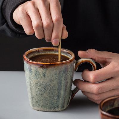 Cina Giornata del Padre Retro Forno Trasformazione Tazza di Caffè in Ceramica Dipinta a Mano per Ufficio Regalo in vendita
