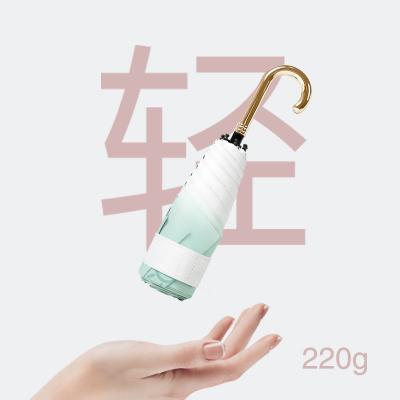 Cina Agenzia di viaggio raccomanda un ombrello da sole con colla nera a cinque pieghe in vendita