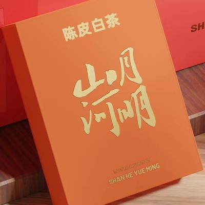 Cina Giornata del Folle di Aprile Montagne e Fiumi Luna Set di Tè Stufato Brillante con Stampa UV in vendita