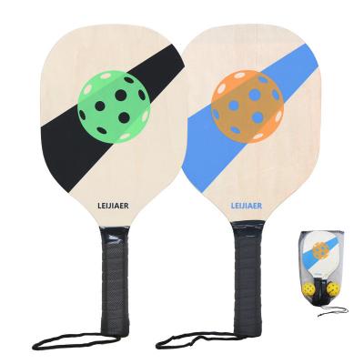 Cina 2 racchette e 2 palline di legno essenziali per la promozione del tuo ufficio in vendita