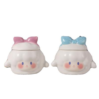 Cina Tazza di ceramica con coperchio Sorprendi la tua migliore amica per il suo compleanno in vendita