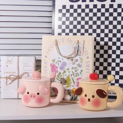Cina Tazza di ceramica con coperchio Sorprendi la tua migliore amica per il suo compleanno in vendita